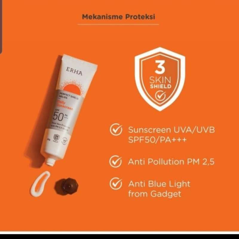 Promo Erha Perfect Shield Helios Daily Sunscreen Spf 50Pa+++ 30G di ...