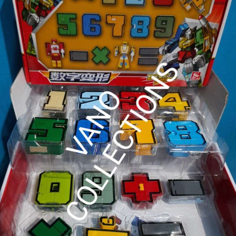 Promo Robot Angka Emco Megabot Transformer Blok - Multicolor Diskon 16% ...