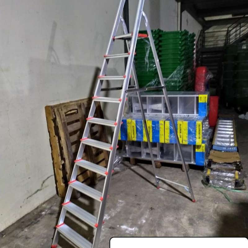 Jual Tangga Lipat Alumunium 10 Steps Ml 410 Dalton 2.5 Meter Di Seller ...