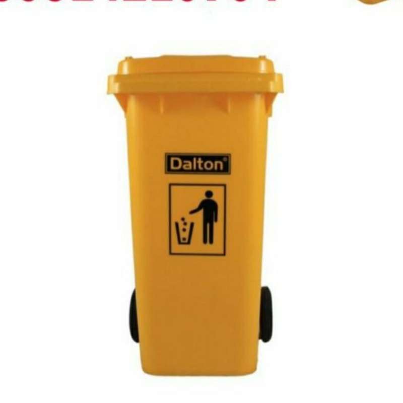 Jual tempat sampah plastik HDPE 120 liter dalton yellow di Seller putraperkakas - Kab. Tangerang ...
