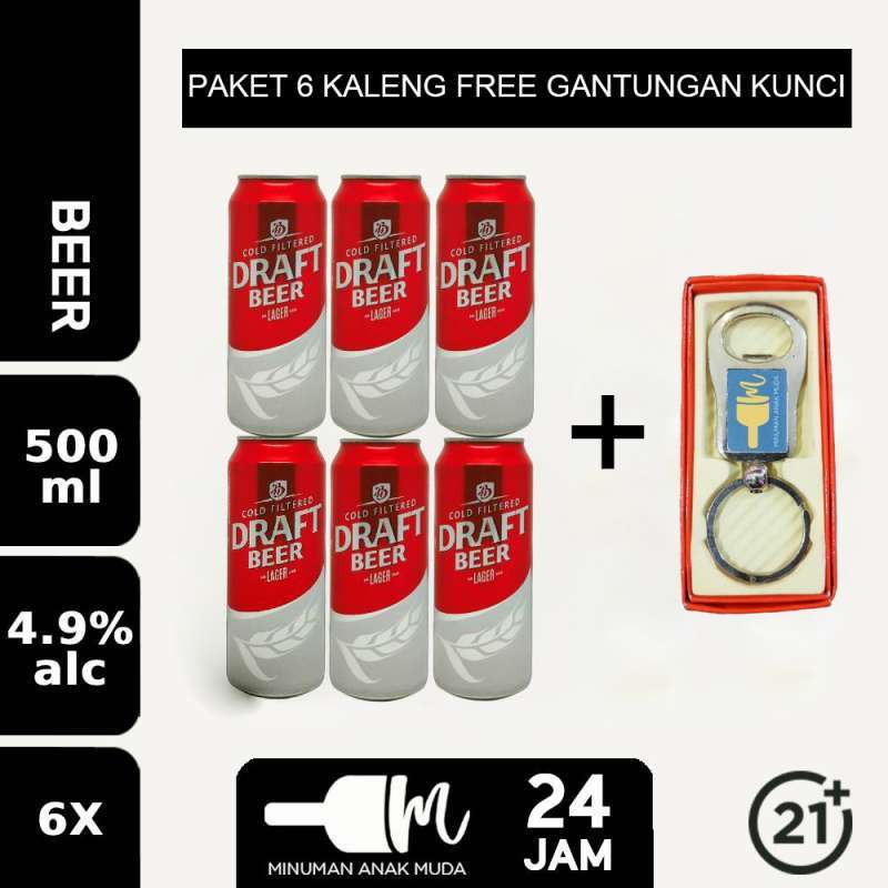 Jual Beer Bir Bali Hai Draft Can 500ml ( Paket 6 Kaleng ) di Seller ...