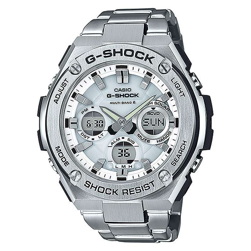 Jual Casio G-Shock G-Steel GST-W110D-7AJF Tough Solar Digital Analog Dial Stainless Steel Band ...