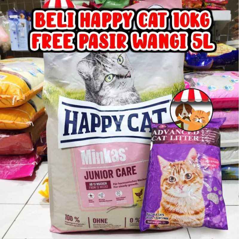 Jual Happy Cat Minkas Junior Care 10 kg - Free Pasir Gumpal Wangi 5 Ltr di Seller Funny Petshop ...