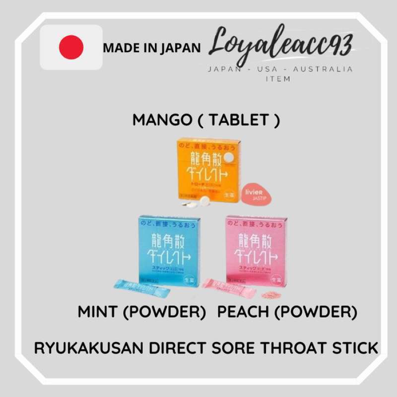 Promo OEM Ryukakusan Direct Sore Throat Stick and Lozenge Diskon 50% di ...