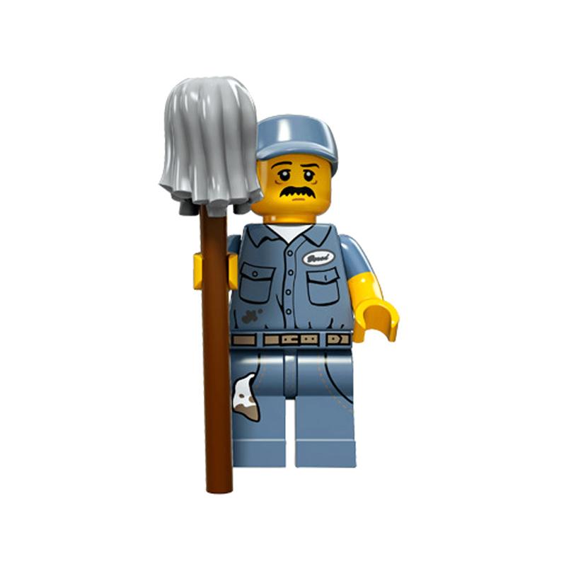 Jual LEGO S15 Minifigures No. 9 - Janitor di Seller XYZ-BRICKS Official ...