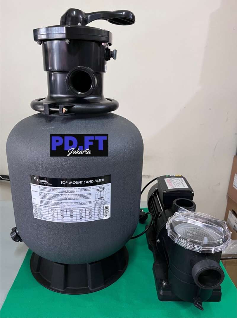 Promo Paket Pompa Kolam Renang Venezia STP-75 + Sand Filter Emaux P350 ...