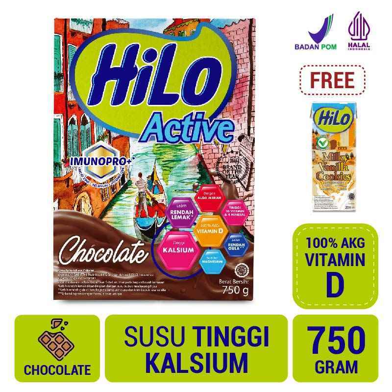 Promo FREE HILO MILKY VANILLA COOKIES RTD - HiLo Active Chocolate 750g ...