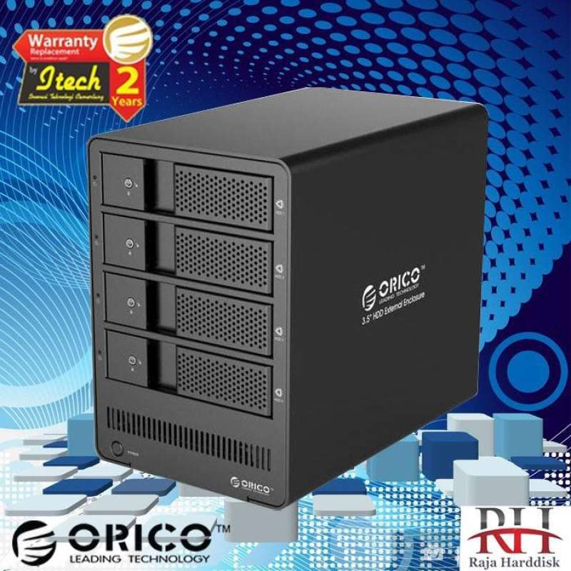 Jual Orico Casing hdd external Enclosure Orico 3.5 in 4 bay Usb 3.0 ...