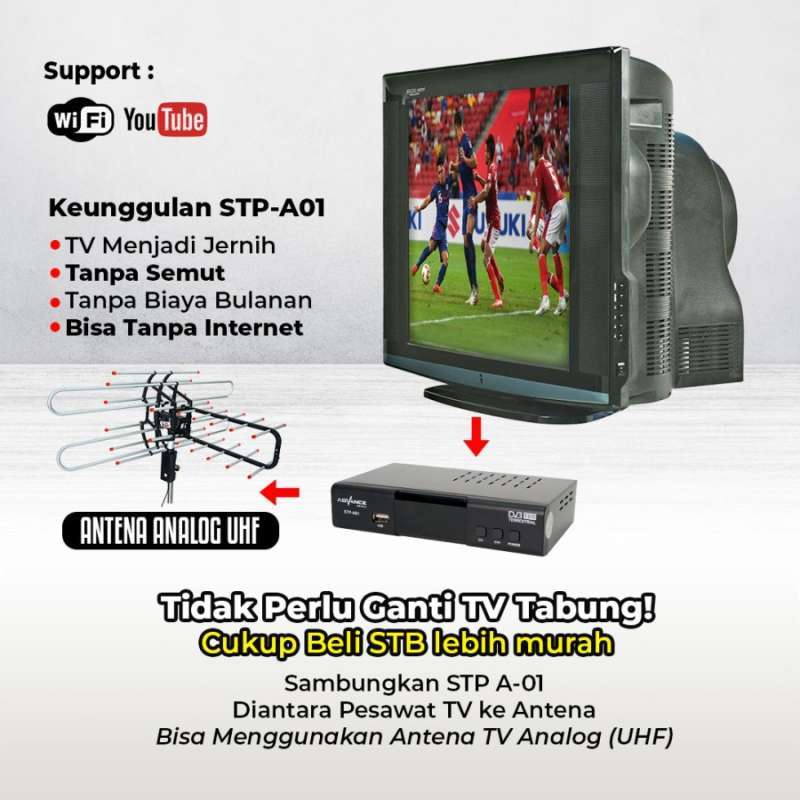Promo Stb Advance Stp-01a Set Top Box Full Hd Tv Digital Stb Dvb T2 ...