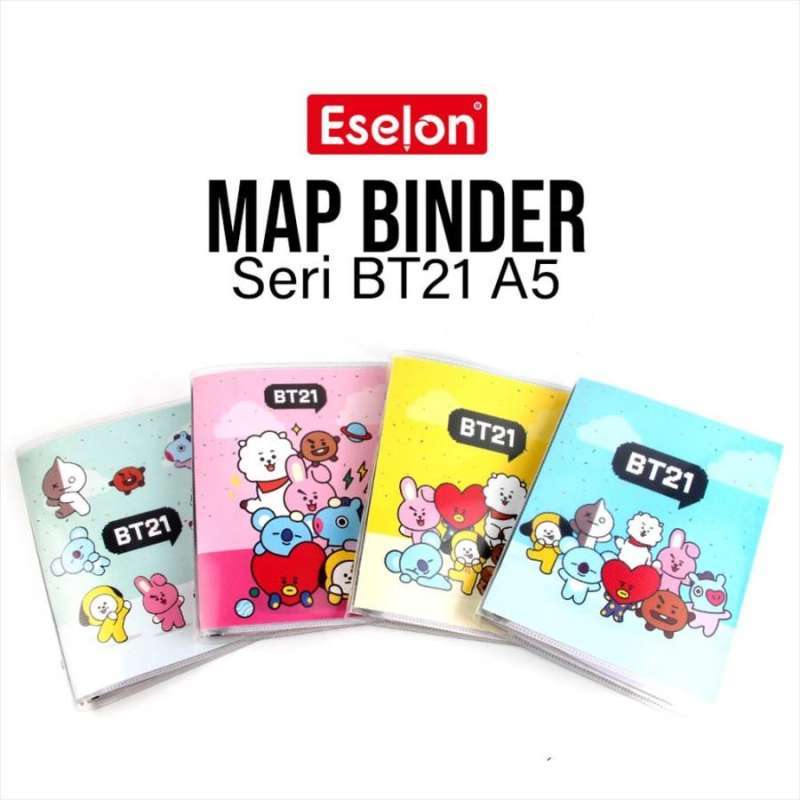 Jual Map Binder A5 BT21 Koreak Series / Map binder fancy di Seller ...