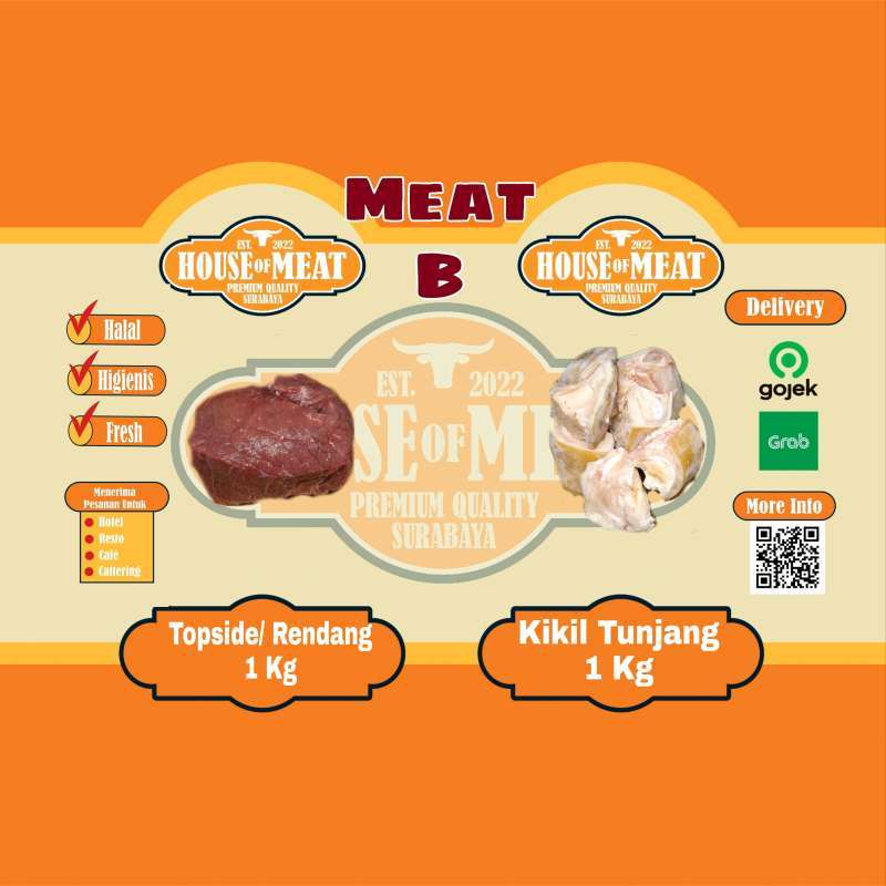 Jual Daging Sapi Topside/ Rendang + Kikil Tunjang di Seller Houseofmeat ...