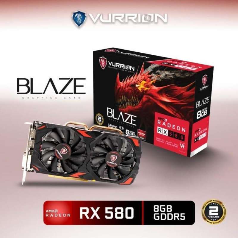 Jual VGA / VGA CARD / VGA AMD - VURRION RX 580 8GB DDR5 256-bit di ...