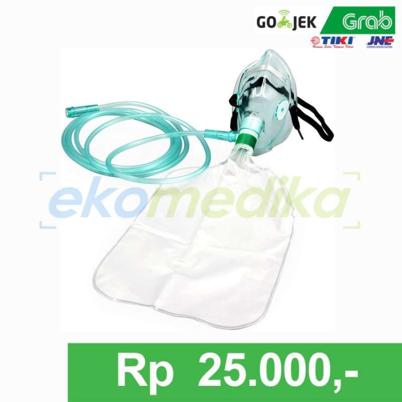Jual NRM Masker Oksigen Non Rebreathing - Oxygen Mask Non Rebreating ...