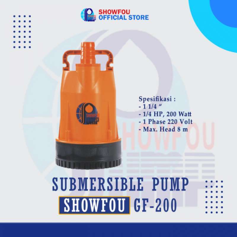 Promo Pompa Submersible Showfou Gfa 200 Diskon 15% di Seller Toko Al ...