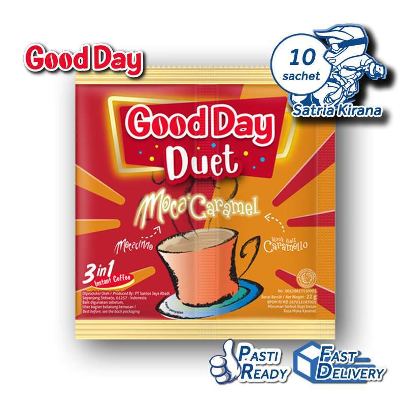 Jual Good Day Duet Moca Caramel [10 Sachet / Renceng] Merah Kuning Moka ...