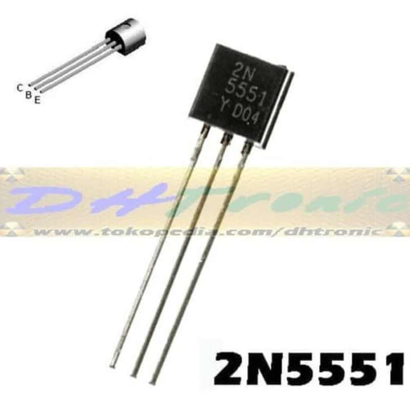 Promo Premium TRANSISTOR 2N5551 150V 600mA NPN TO-92 2N 5551 ...