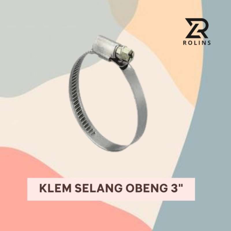 Jual klem selang obeng stainless 1/2-3/4in/klem selang air/klem selang ...