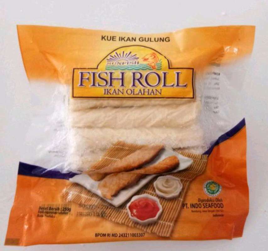 Jual Sunfish Fish Roll Ikan Olahan | Ikan Gulung Frozen Food 250 Gram ...