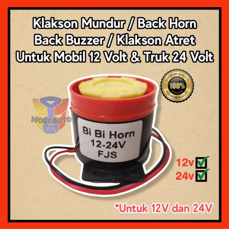Jual Klakson Mundur / Back Horn / Alarm Atret 12 Volt - 24 Volt ...