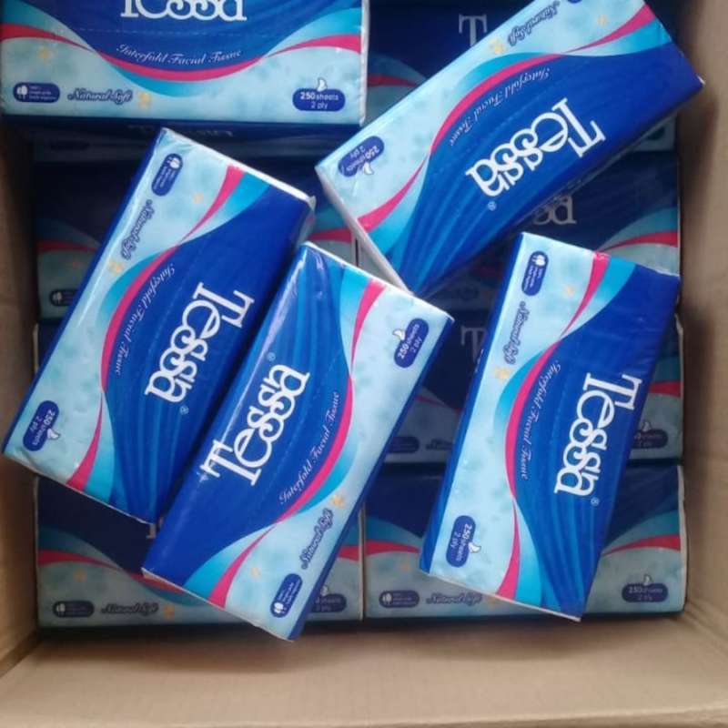 Jual Paket 10 Pcs Tisu Tessa Facial 250 Sheets Tissue Tisue Tessa Di ...