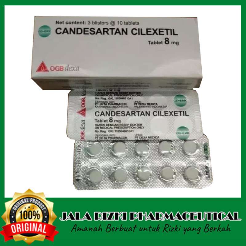 Promo Candesartan 8 mg - 1 Strip @10 Tablet Diskon 10% di Seller Jala Rizki Pharmaceutical ...