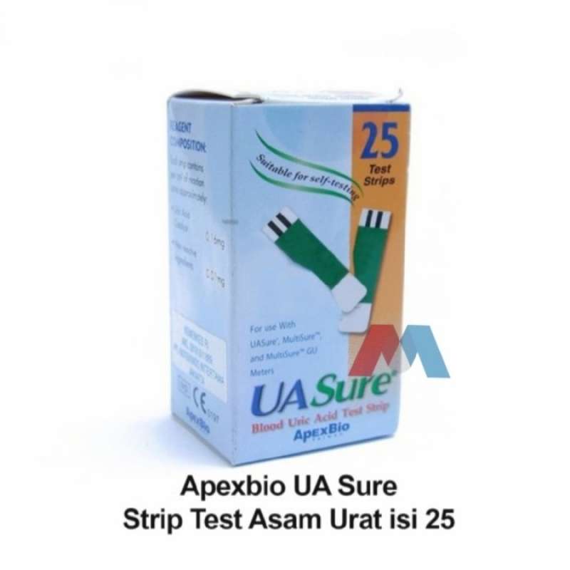 Jual Strip Test Asam Urat Apexbio UA Sure Uric Accu isi 25 di Seller ...