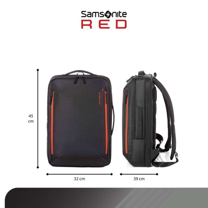 Jual Samsonite Red Label Domann Backpack - Black/orange Di Seller House ...