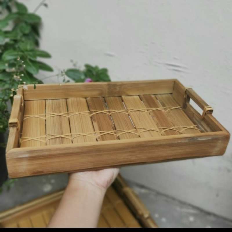 Promo nampan kayu nampan bambu tray bambu 35Ã—25 Terbatas Diskon 50% di ...