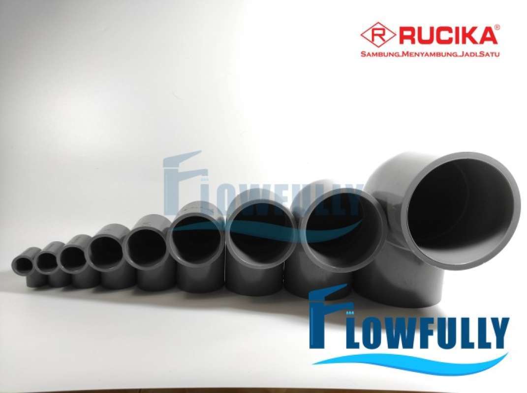 Jual ELBOW AW 10 inch RUCIKA KNEE KNIE TS 10 TEBAL 90° PVC di Seller ...