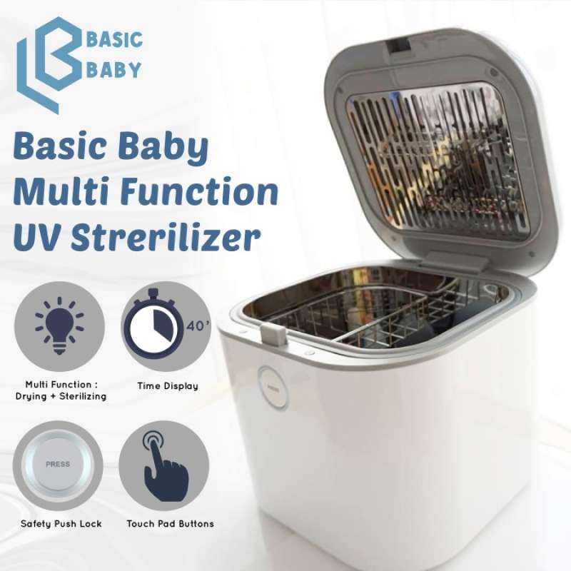 Promo Basic Baby Uv Box Multi Functional Sterilizer Mesin Steril Uv - Grey Pearl - Multicolor ...