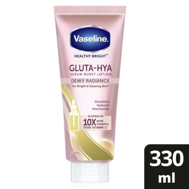 Jual Vaseline Gluta Hya Serum Dewy Radiance Pink 330 ml di Seller ...