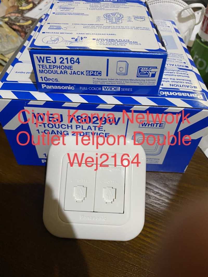Promo Tahun ini aja kak Outlet Telepon Double WEJ2164 6P4C / Modul Jack ...