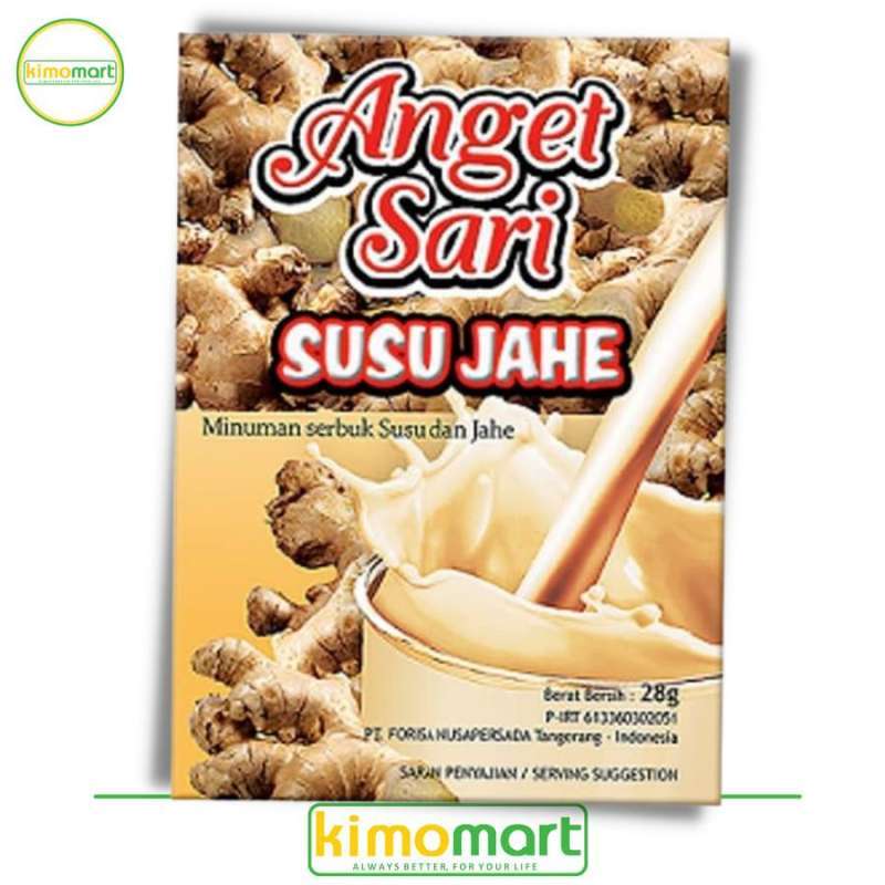 Jual [ Kimomart ] Anget Sari Susu Jahe Minuman Serbuk Susu Jahe - 28 Gr ...