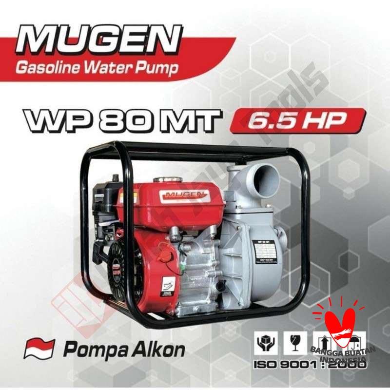 Jual MUGEN WP80MT Water Pump 3 Inch 6.5 HP Mesin Pompa Alkon Air Sawah ...