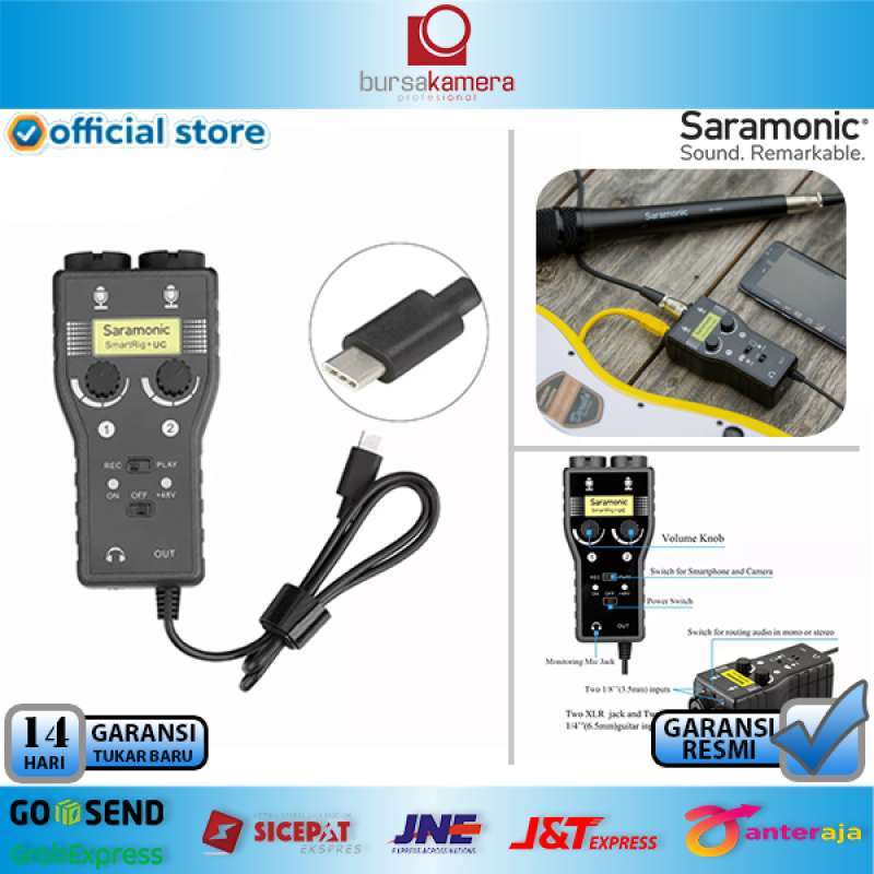 Promo BKP Saramonic SmartRig+UC Two Channel Audio Interface for USB Type-C SmartRig Plus UC ...