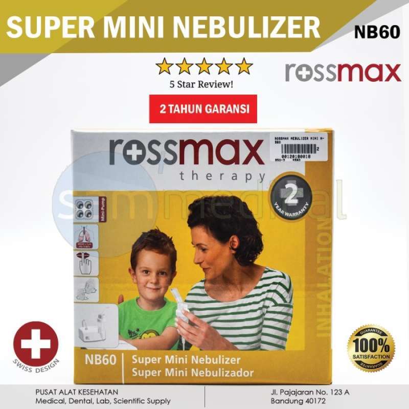 Jual ROSSMAX NB60 Mini Nebulizer Alat Uap Asma Batuk Portable di Seller ...