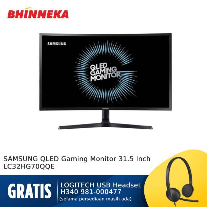 Jual SAMSUNG QLED Gaming Monitor 31.5 Inch LC32HG70QQE [LC32HG70QQEXXD ...