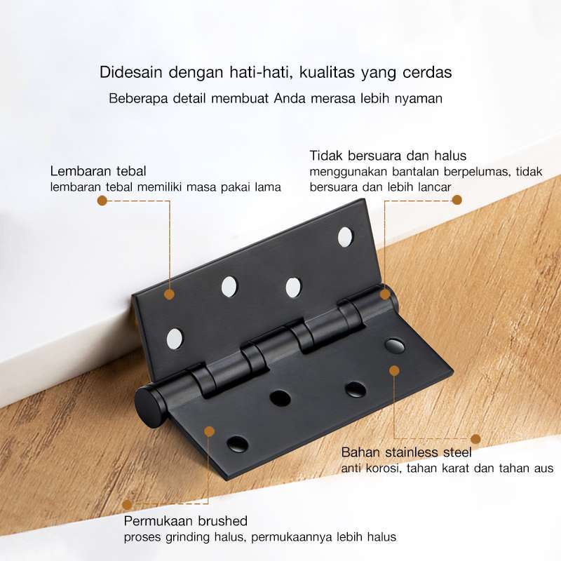 Jual Engsel Pintu Kayu Stainless Steel Lembaran Tebal Tidak Bersuara ...