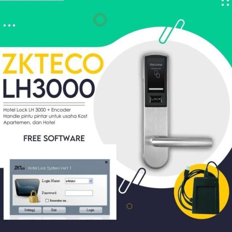 Jual Hotel Lock Zkteco Lh3000 Dengan Encoder Dan Free Software Di ...