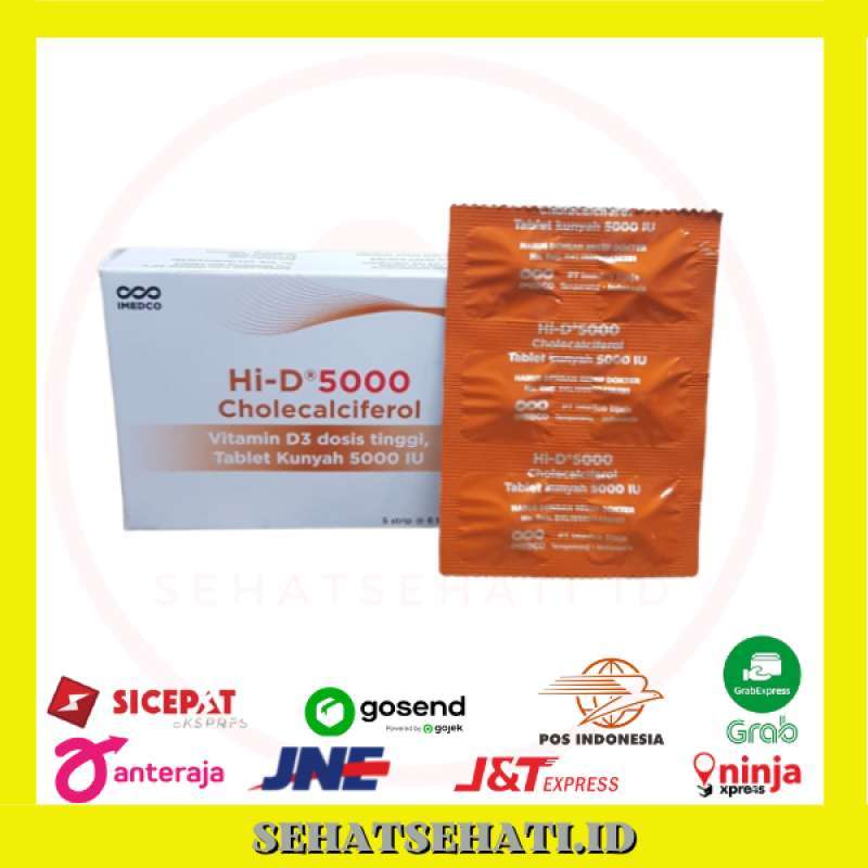 Jual Hi-D 5000 IU 5 x 6 Tabs multivitamin original produk di Seller ...