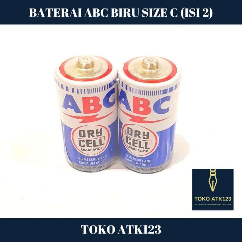Jual Baterai / battery ABC Biru Size C Isi 2 pcs di Seller Toko ATK123 ...