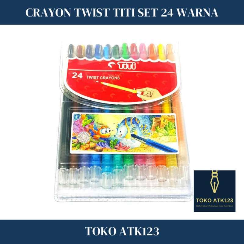 Jual Twist Crayon Merk Titi Set 24 Warna Di Seller Toko Atk123 - Ploso ...