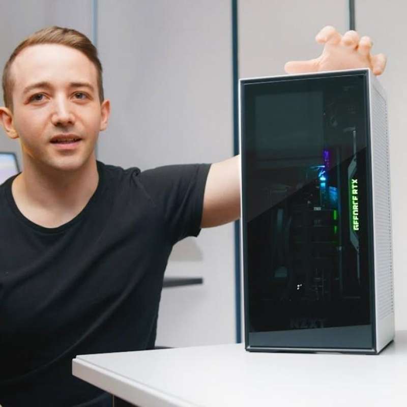 Jual Nzxt H1 | Mini Itx Case With Psu 650w, Aio, And Riser Card Di ...