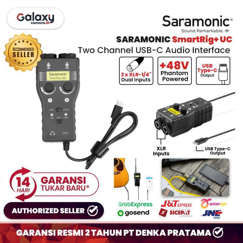 Jual Saramonic SmartRig+ UC Smart Rig+ UC Two Channel Audio Interface Resmi di Seller Galaxy ...
