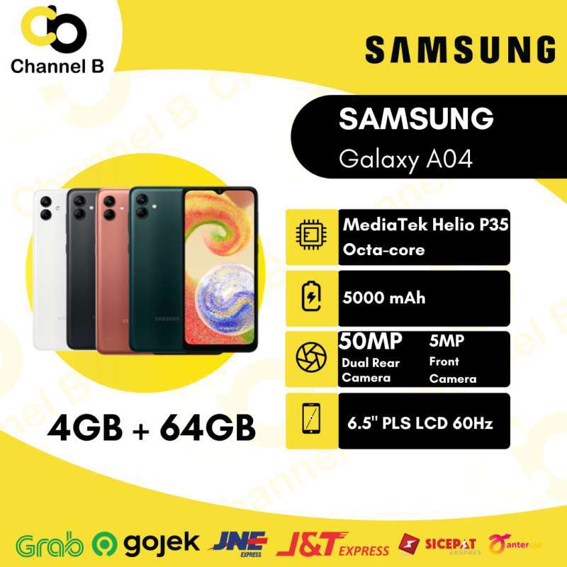Promo Samsung Galaxy A04 [ 4GB / 64GB ] Smartphone - Garansi Resmi ...