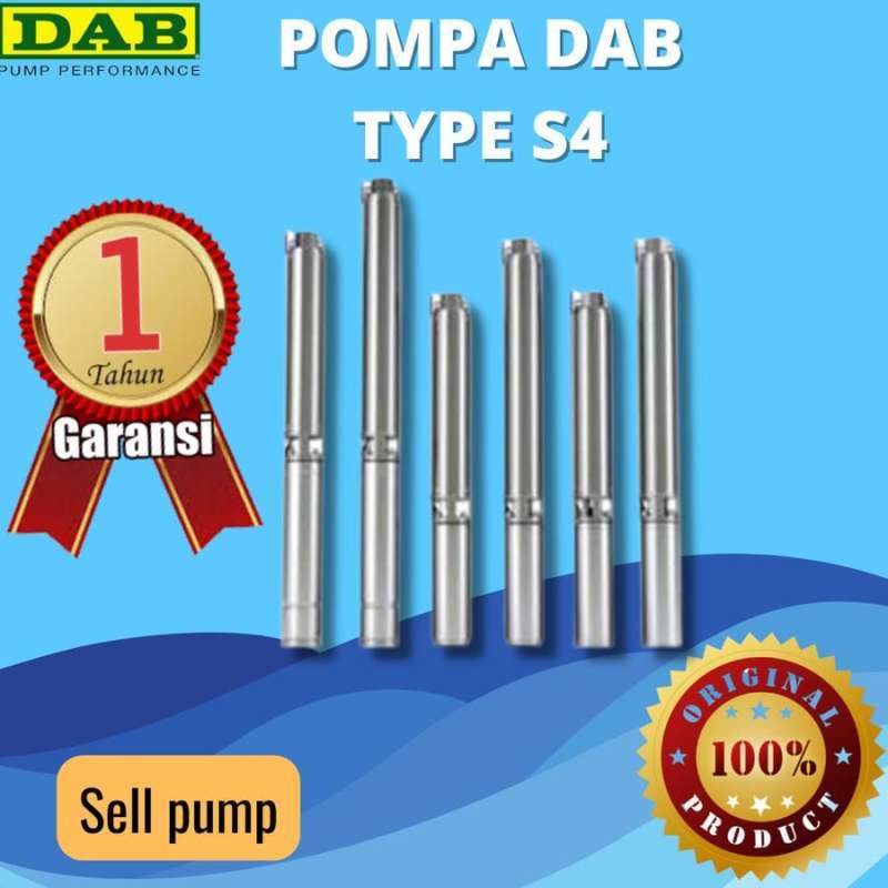Jual Pompa Submersible Dab 4 Ol S4 3/19 1,5 Hp M230/50 Kit 40l 40 Mt Di Seller Sell Pump ...