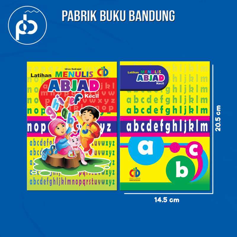 Jual Latihan Menulis Abjad Kecil | Buku Belajar Menebalkan Huruf Untuk ...