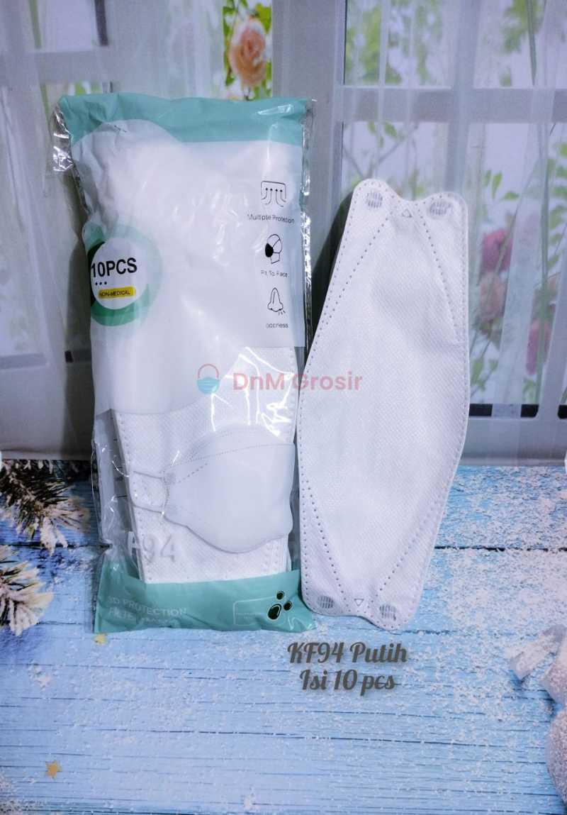 Jual Masker KF94 Putih Hitam 4 ply isi 10 pcs di Seller Dnm Grosir - Kota Jakarta Barat, DKI ...