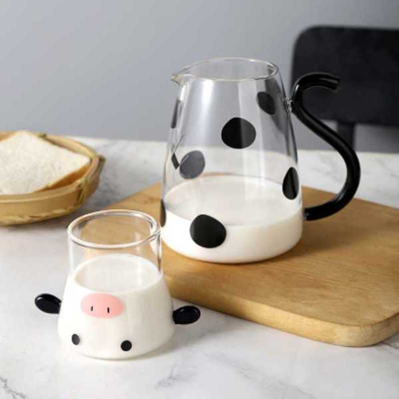 Jual GLO - MINGSHANGDE Gelas Teko Susu Milk Jug Borosilicate Glass ...