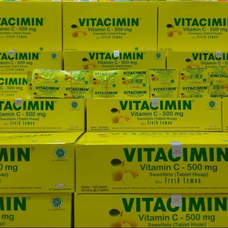 Promo Sale Vitacimin Vitacimin C - 500Mg (Tablet Hisab) 1 Box 10 Strip ...